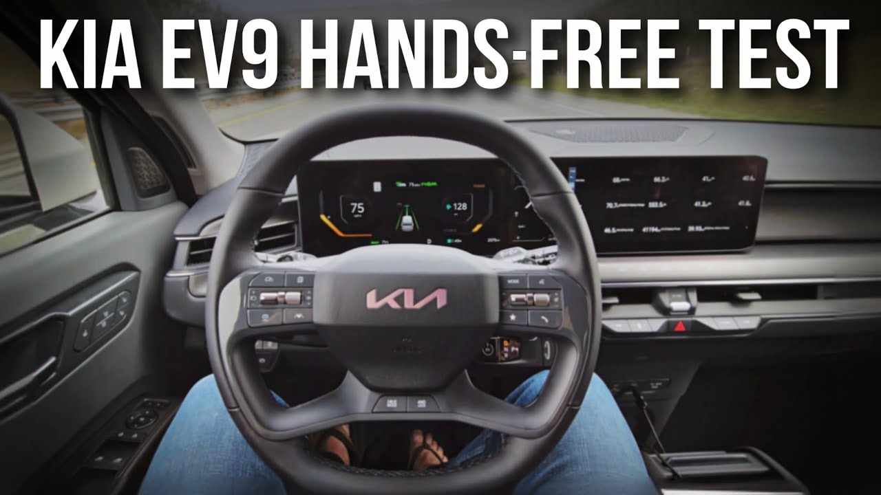 Kia EV9 Hands-Free Driving Test! How Long Can It Go? - Technically Jeff